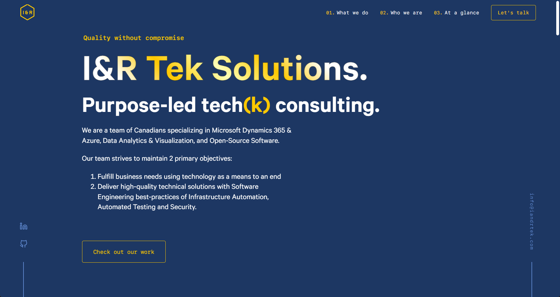 Home | I&R Tek Solutions